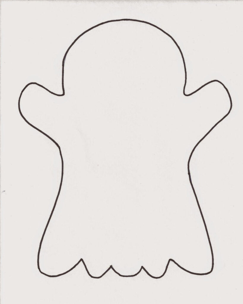 Free Printable Ghost Template for Ghost Craft Printable | Printable Ghost