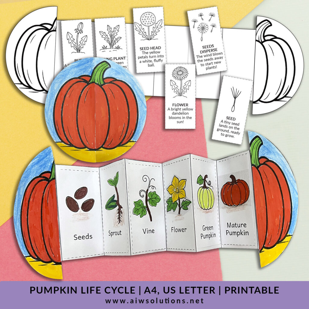 Pumpkin Sequencing Cards Printable | Printable Ghost